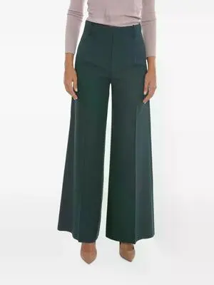 SUPER BLOND Pleated Tailored Trousers - Green