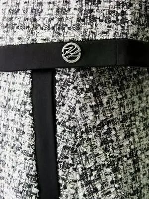 Karl Lagerfeld Pearl-embellished Tweed Jacket