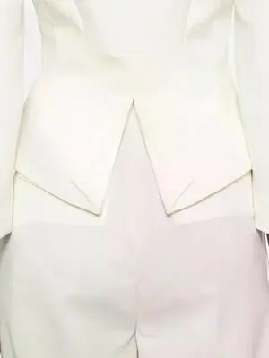 Elisabetta Franchi Peak Lapel Logo Plaque Jacket
