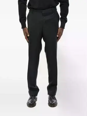 Corneliani Pinstriped Wool Trousers - Blue