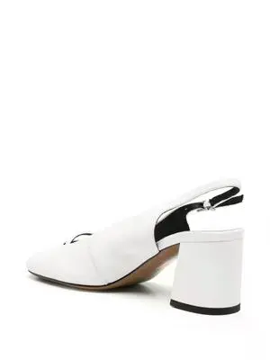 SERGIO MORETTI FIRENZE Buckle-detail Slingback Pumps