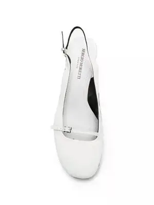 SERGIO MORETTI FIRENZE Buckle-detail Slingback Pumps