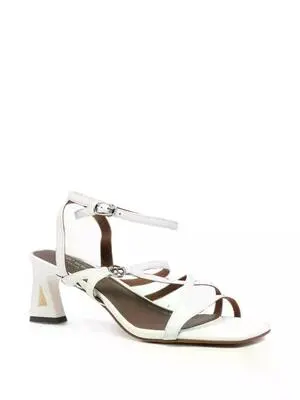SERGIO MORETTI FIRENZE Strappy Geometric-heel Sandals