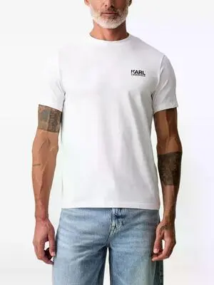 Karl Lagerfeld Logo-print Crew-neck T-shirt - White
