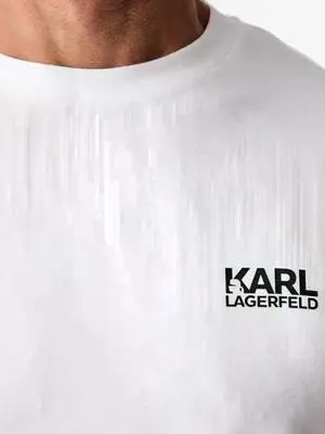 Karl Lagerfeld Logo-print Crew-neck T-shirt - White