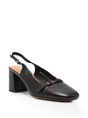 SERGIO MORETTI FIRENZE Buckle-detail Slingback Pumps - Black