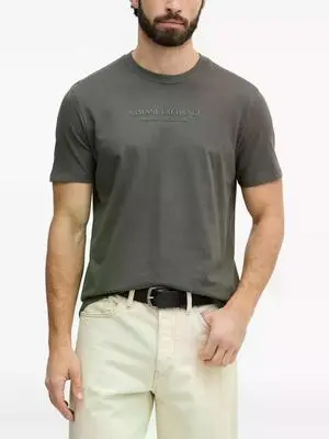 Armani Exchange Logo-embossed Cotton T-shirt