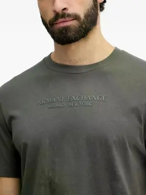 Armani Exchange Logo-embossed Cotton T-shirt