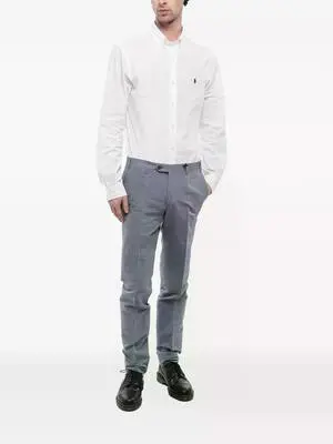 Corneliani Tailored Cotton Piqué Trousers - Grey
