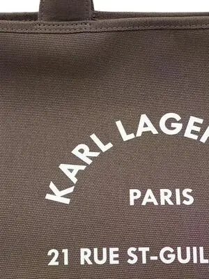 Karl Lagerfeld Magnets Logo-print Canvas Tote Bag