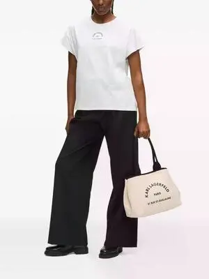 Karl Lagerfeld Magnets Logo-print Canvas Tote Bag - Brown