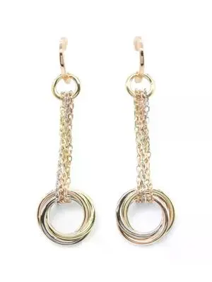 Cartier 2010s Trinity Chain Earrings - Pink