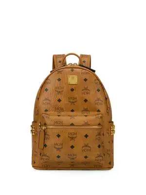 Mcm Stark Side Studs Backpack - Brown