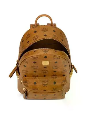 Mcm Stark Side Studs Backpack - Brown