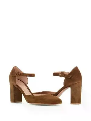 GIANVITO ROSSI Suede Block-heel Pumps