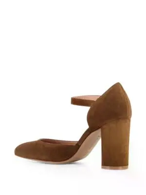 GIANVITO ROSSI Suede Block-heel Pumps