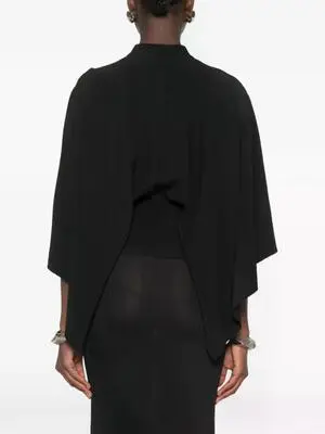 Rick Owens V-neck Blouse With Knotted Waist