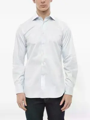 Corneliani French-collar Long-sleeve Shirt - Blue
