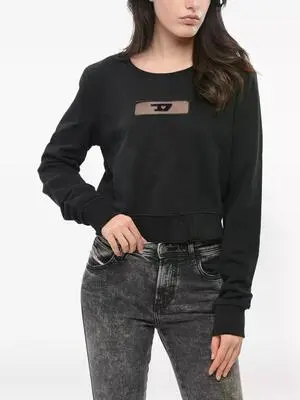 DIESEL® Slimmy See-through Sweatshirt - Black