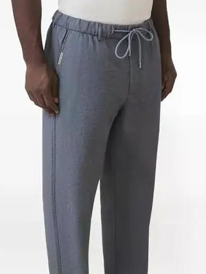 MAUVAIS Drawstring-waist Textured Trousers