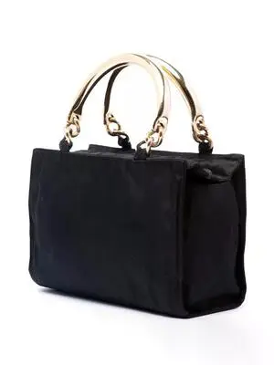 Prada Tessuto Metal Handle Bag