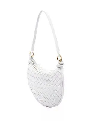 Bottega Veneta 2012-2026 Small Nappa Intrecciato Gemelli Hobo Bag - White