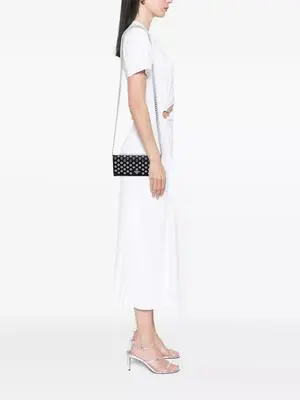 Prada Tessuto Grommet Wallet On Chain Crossbody Bag