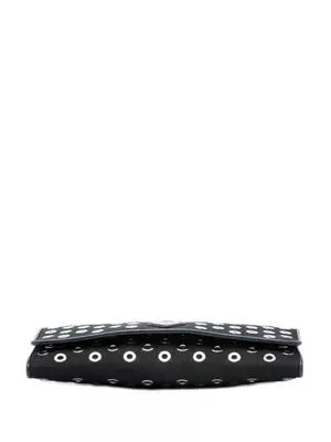 Prada Tessuto Grommet Wallet On Chain Crossbody Bag