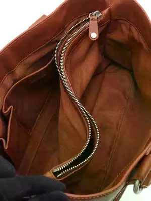Celine Calfskin Boogie Handbag - Brown