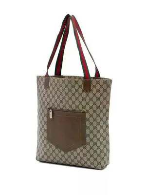 Gucci Gg Supreme Web Tote Bag