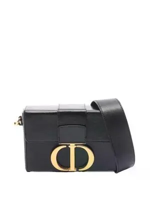 Dior 2019-2024 Box Calfskin 30 Montaigne Box Bag Crossbody Bag - Black
