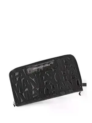 Armani Exchange Logo-embossed Zip-around Wallet