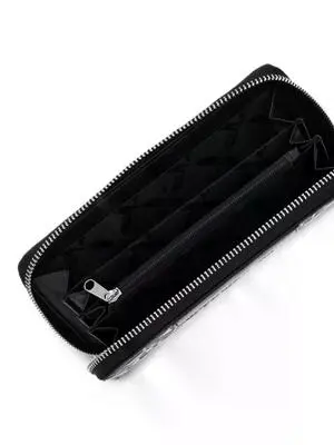 Armani Exchange Logo-embossed Zip-around Wallet