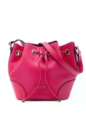 Gucci Diamante Leather Bright Bucket Bag