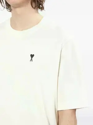 AMI Paris Cotton Slogan Print T-shirt