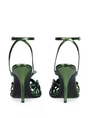 Balmain Python-effect Cage Sandals