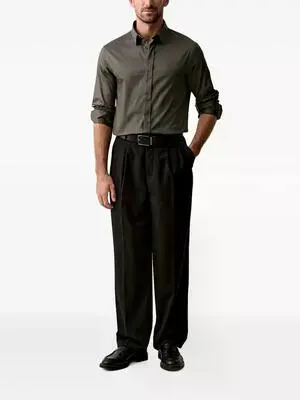 Armani Exchange Logo-embroidered Slim-fit Shirt