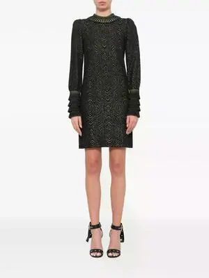 LANVIN Ruffled-trim Mini Dress - Black