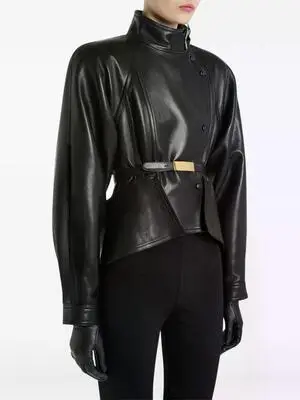 Balmain Lambskin Peplum Jacket