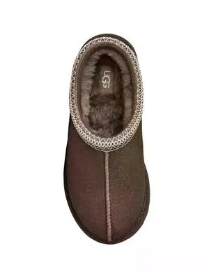 UGG Tasman Embroidered Mules - Brown