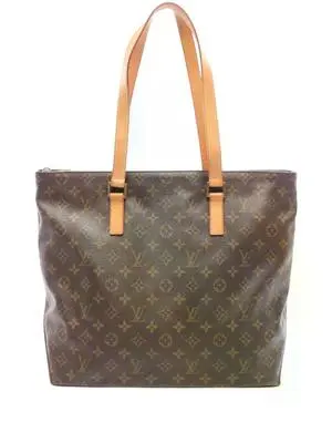 LOUIS VUITTON Monogram Canvas Cabas Mezzo Tote Bag - Brown