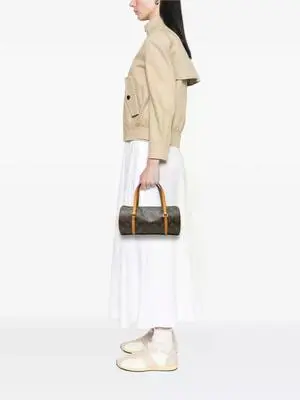 LOUIS VUITTON 2003 Monogram Papillon 28 Handbag - Brown
