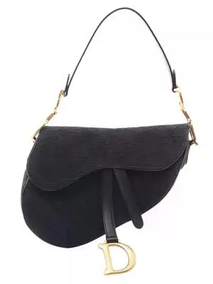 Dior Oblique Canvas Saddle Bag Shoulder Bag