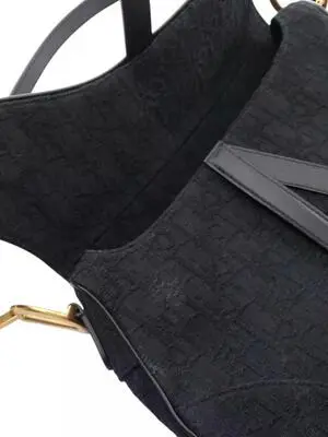 Dior Oblique Canvas Saddle Bag Shoulder Bag