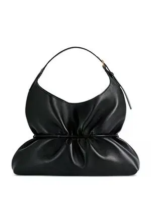 Balmain Sphynx Medium Bag In Smooth Leather - Black