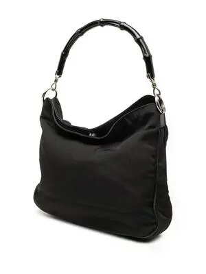 Gucci 2000-2015 Nylon Bamboo Satchel