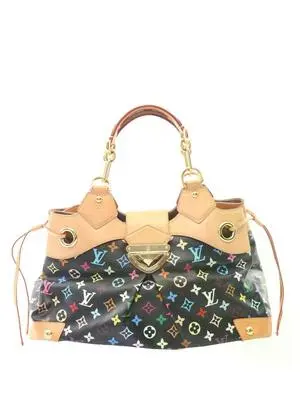 LOUIS VUITTON 2010 Monogram Multicolore Ursula Handbag - Black