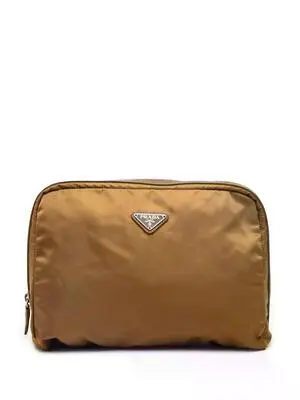 Prada 2000-2013 Tessuto Clutch Bag - Brown