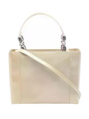 Dior 20th Century Patent Malice Pearl Satchel - Neutrals