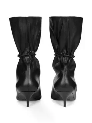 Balmain Sphynx Smooth Leather Ankle Boots